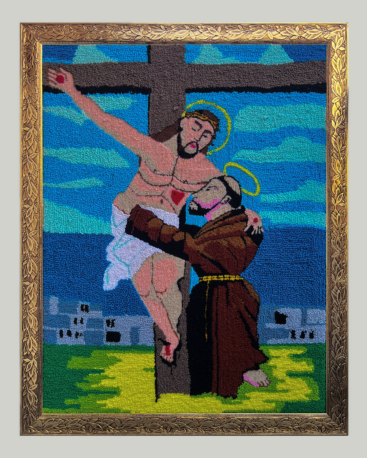 San Francisco de Asis bajando a Cristo Punch Needle – Ulises Indio